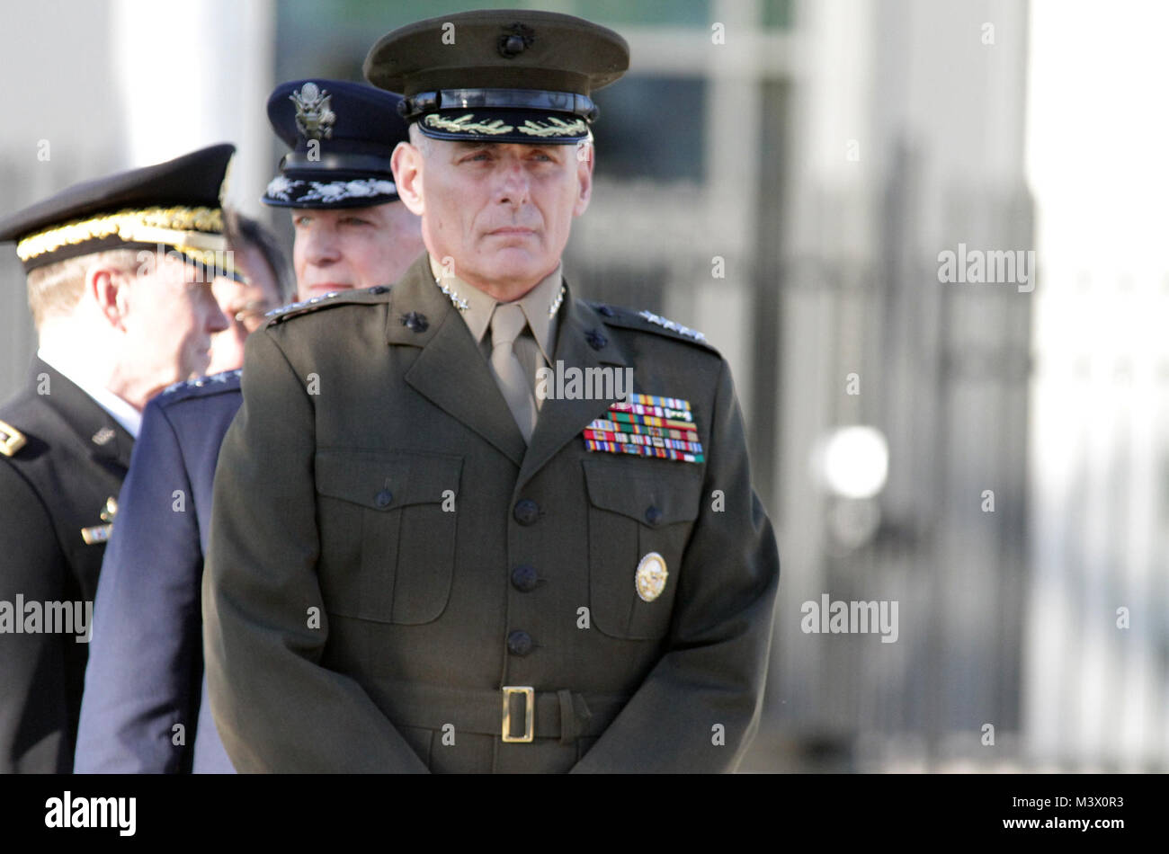 MIAMI (Nov. 19, 2012) – Marine Corps Gen. John F. Kelly awaits the ...