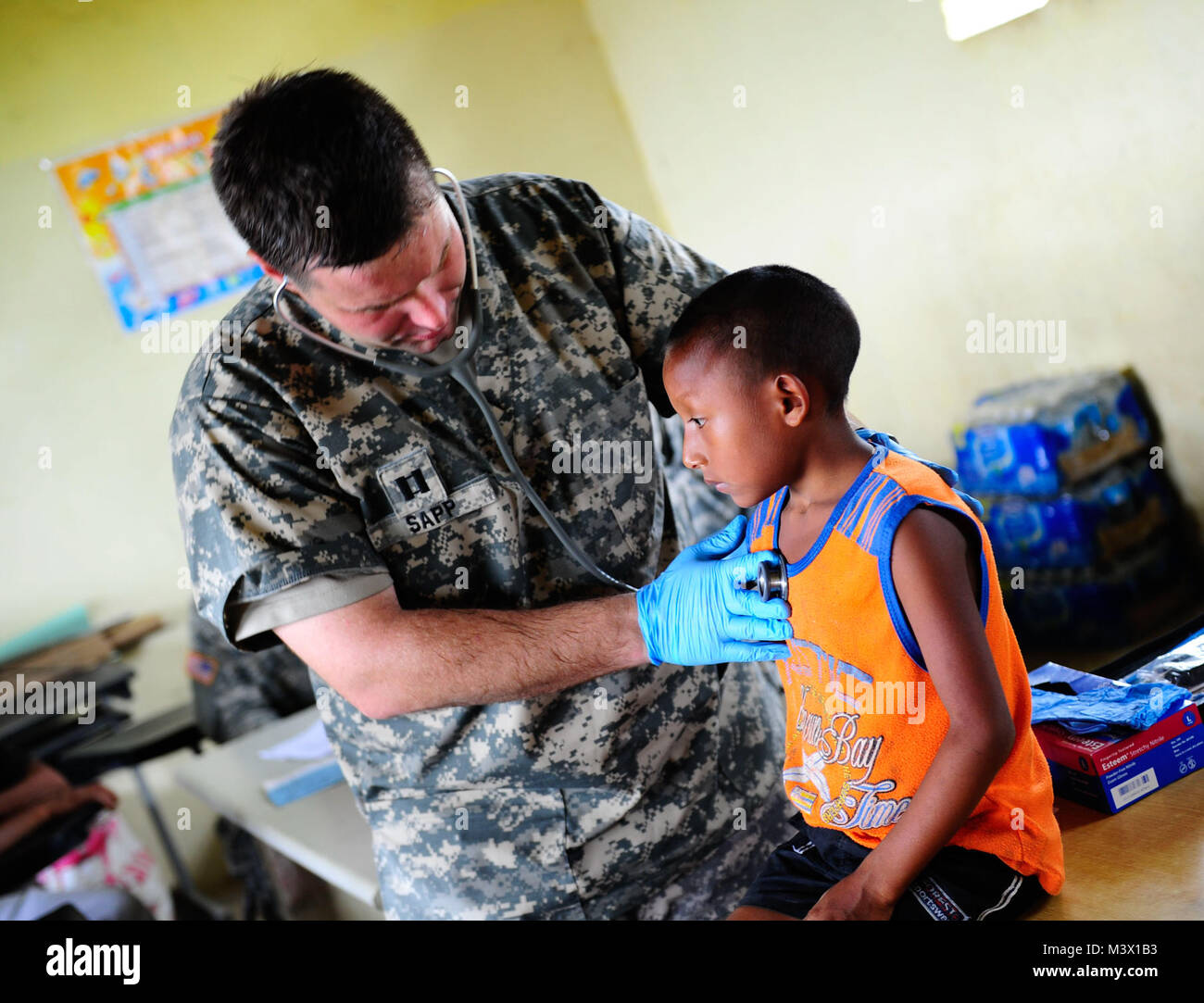 U.S. Army Capt. Andre Sapp, medical element physician's assistant ...
