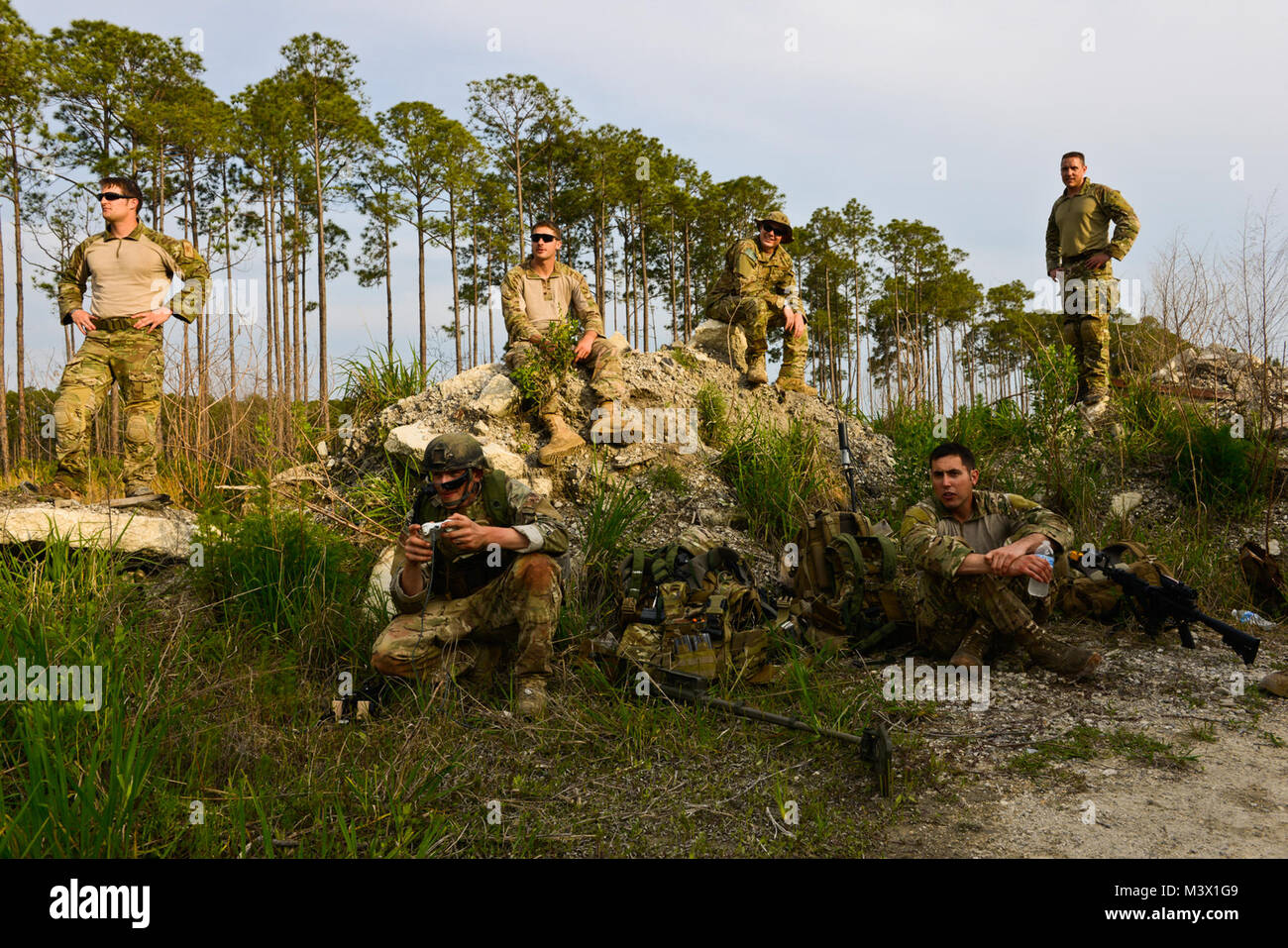 Senior Airman Ryan Hoagland maneuvers an iRobot 310 SUGV, Small ...