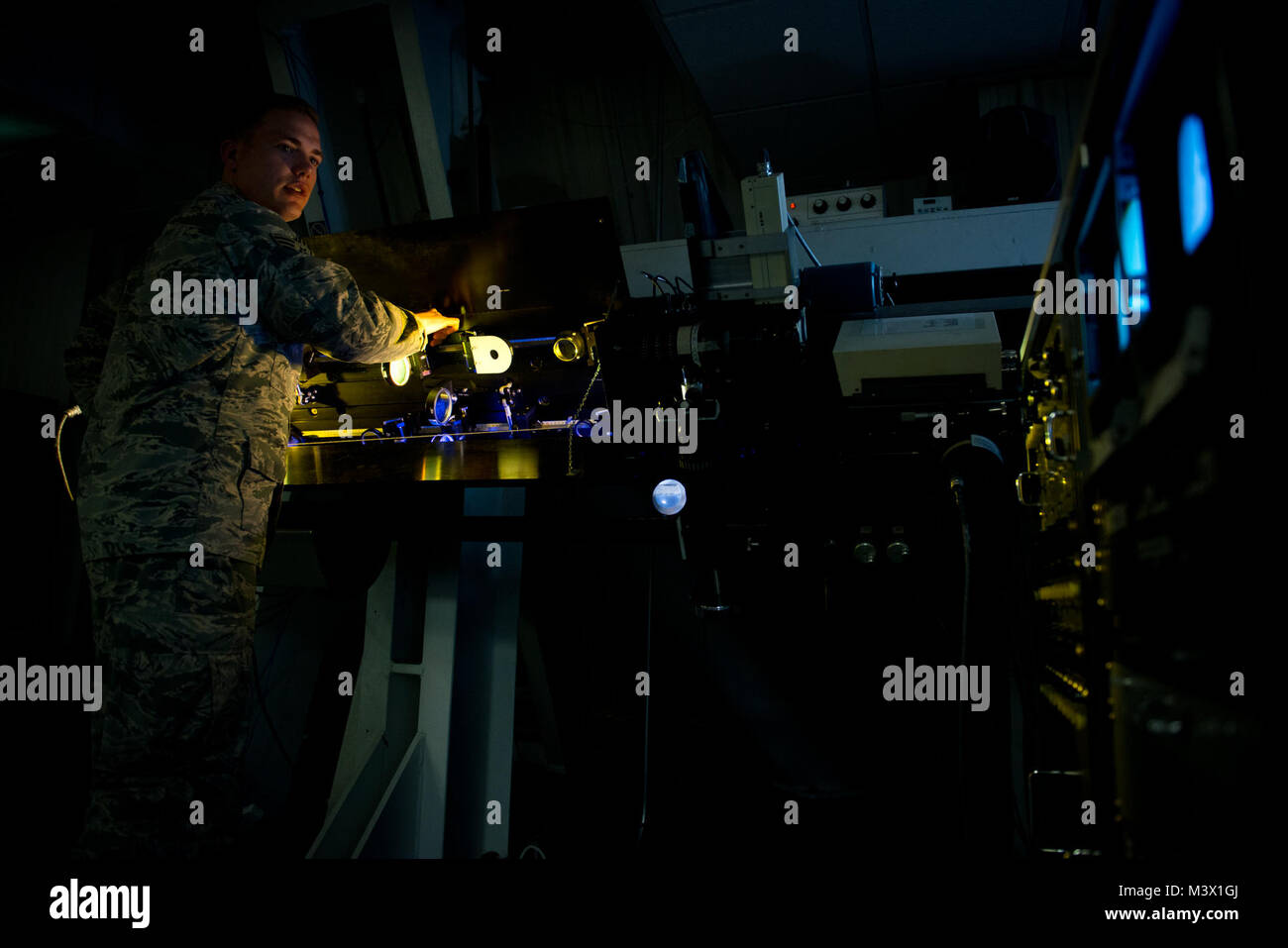 Senior Airman Erin O'Connell, a solar analyst at the Holloman Solar ...