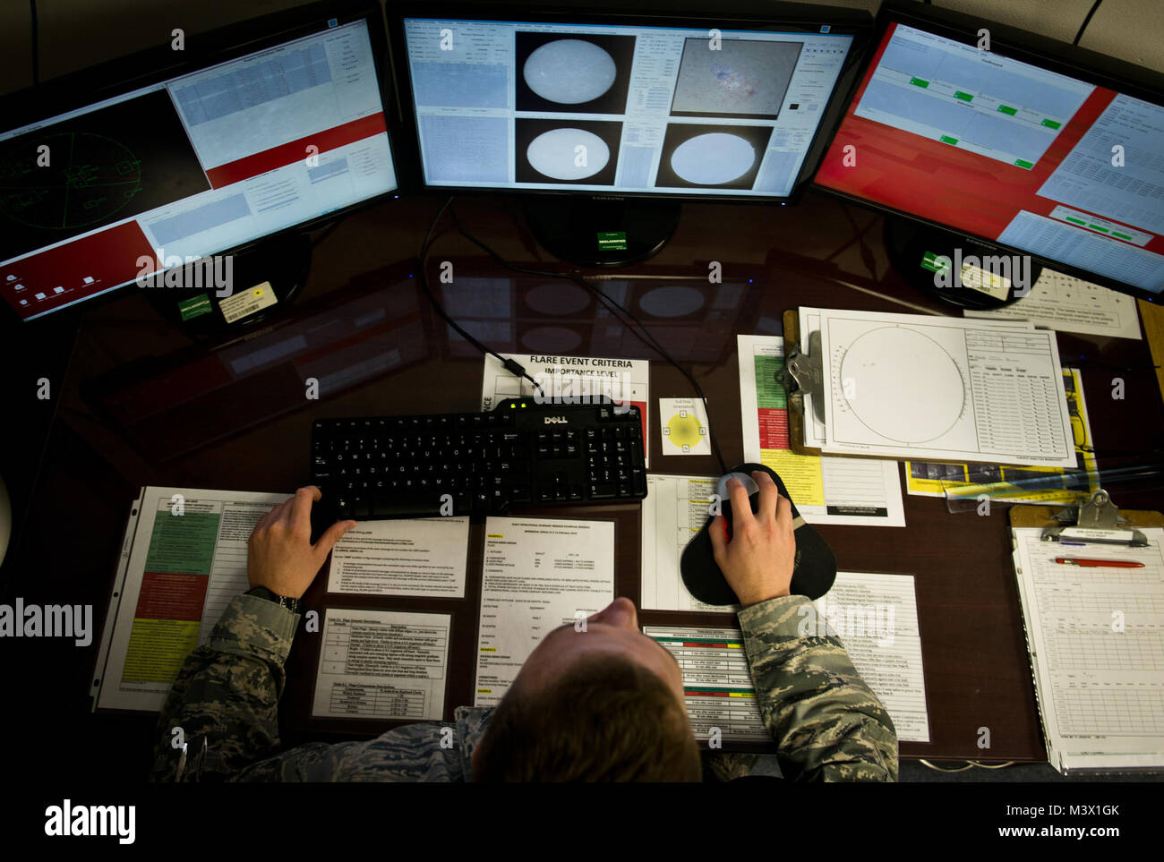 Scanning through images of the sun, Senior Airman Erin O'Connell, a ...
