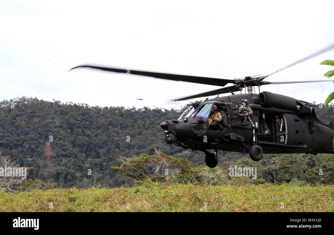In support of Special Operations Command South, A MH-60 Blackhawk ...