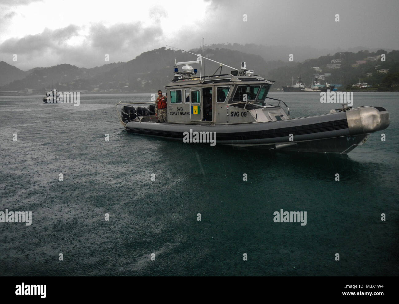 A Saint Vincent and the Grenadines Coast Guard Interceptor returns to ...