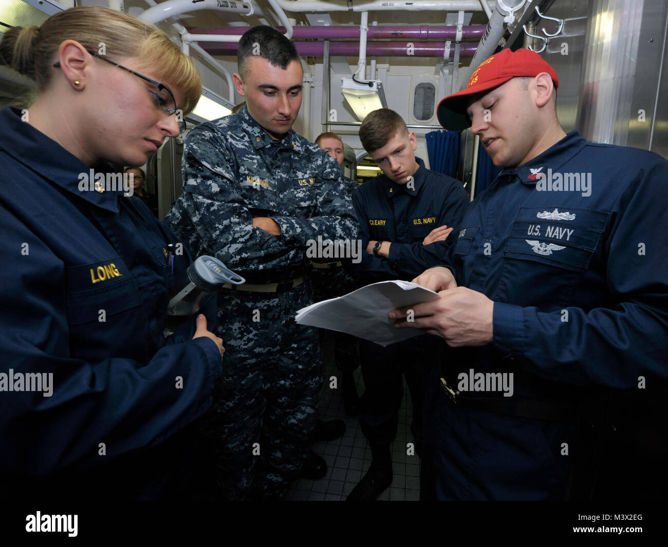 GULF OF OMAN (July 12, 2013)--Machinist’s Mate 1st Class Sean Adams ...