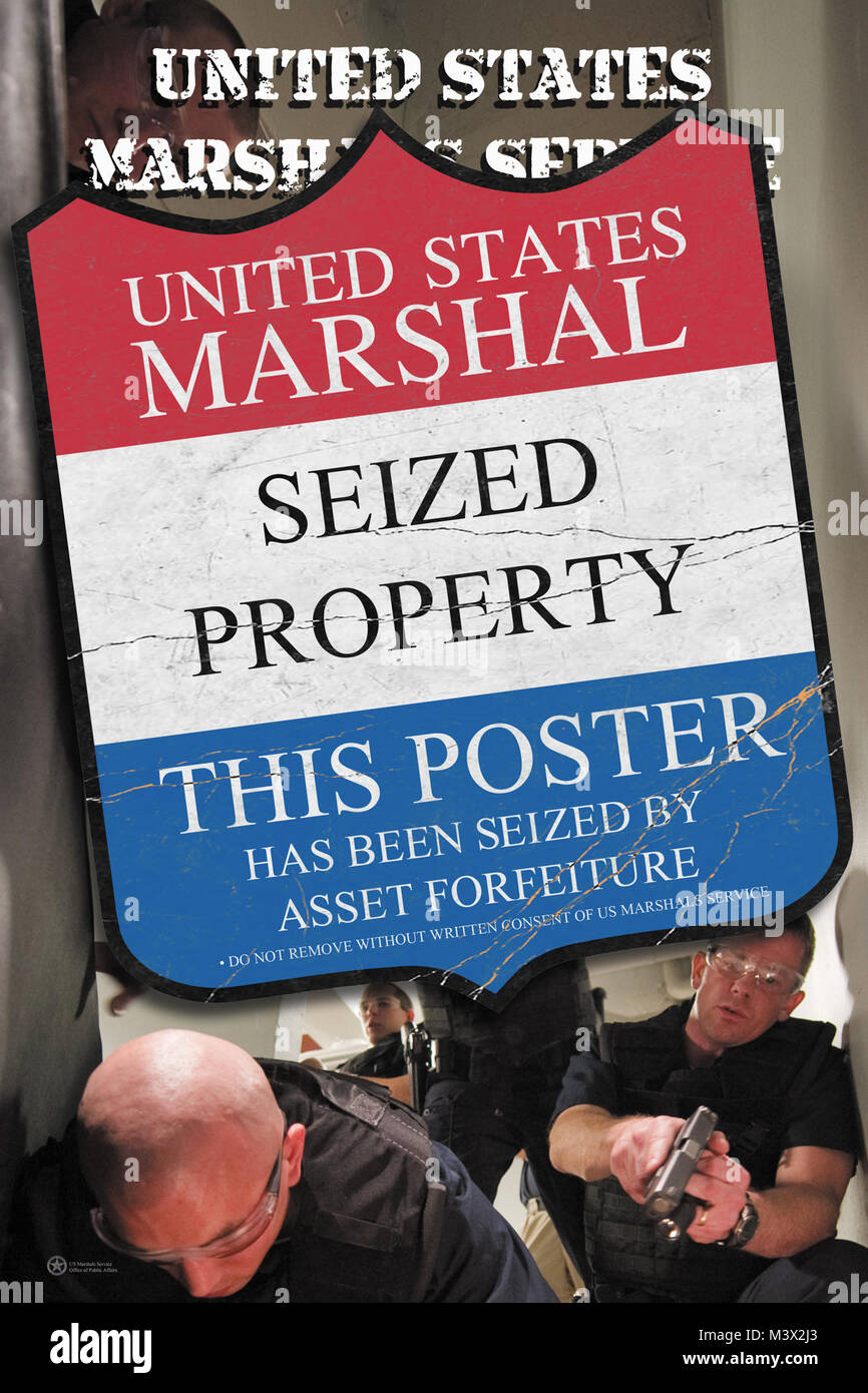 USMS Asset Forfeiture poster by U.S. Marshals Service Stock Photo - Alamy