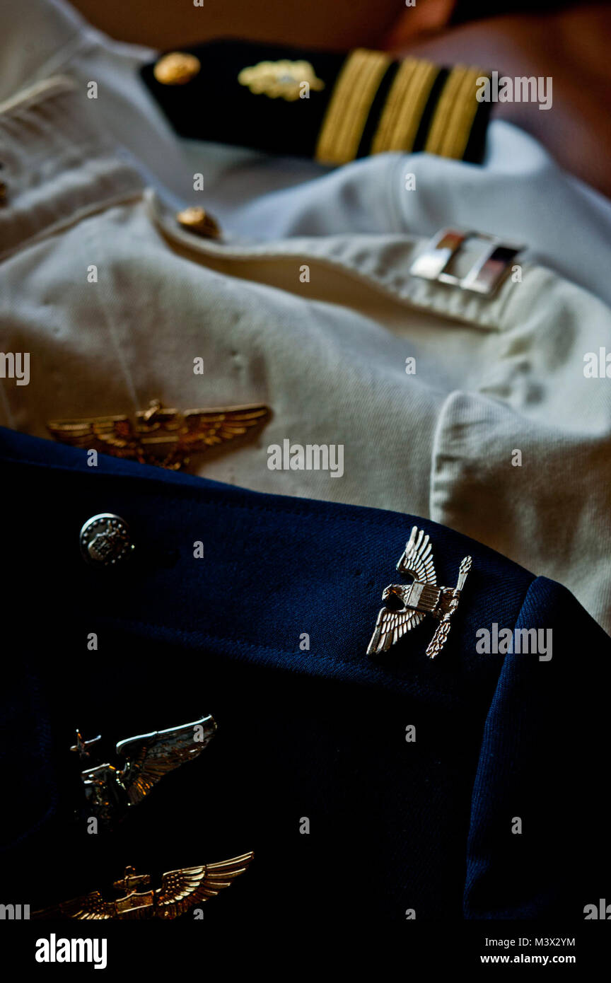 The uniforms retired Air Force Col. (Dr.) James Ruffer wore during his ...