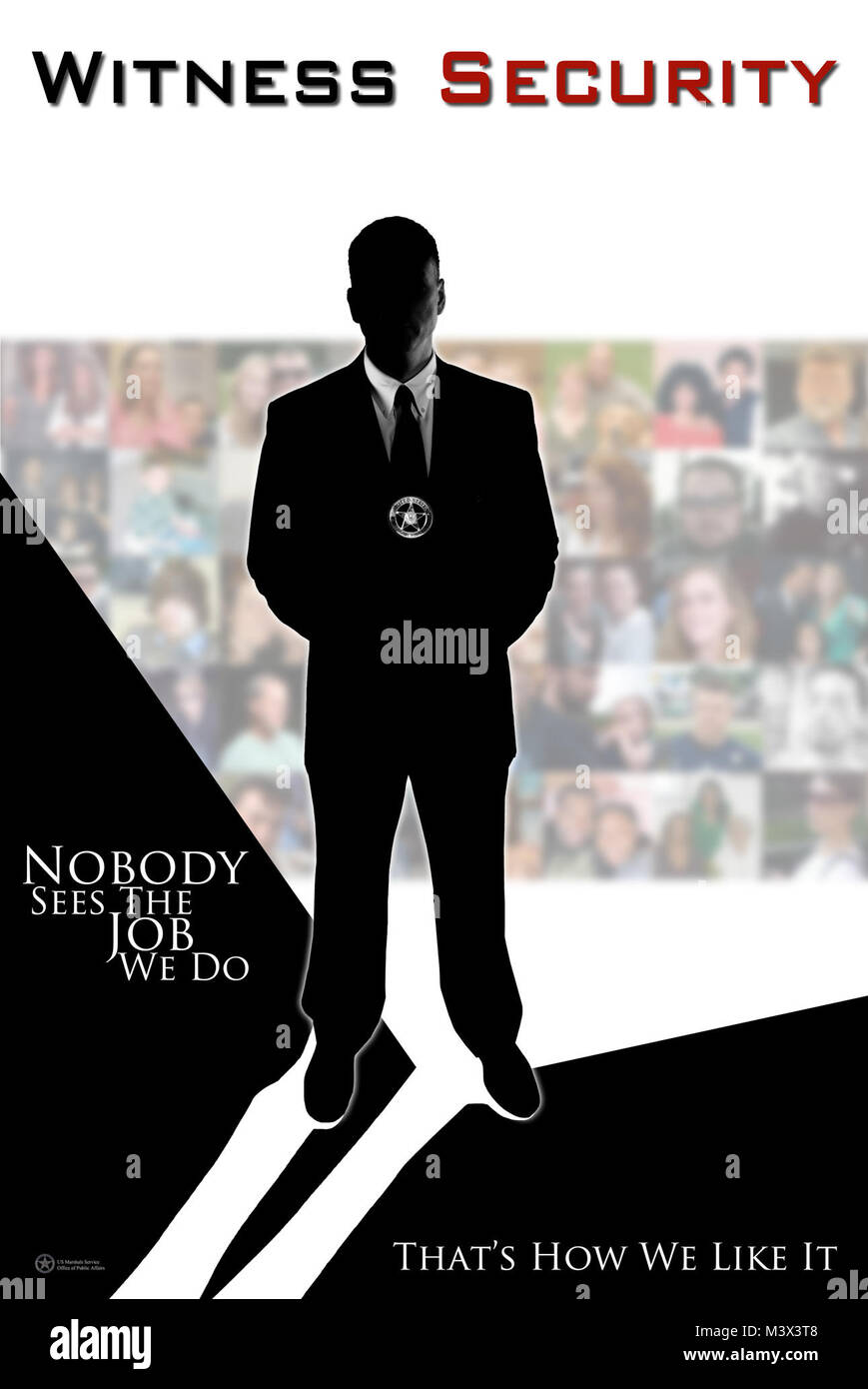 Witness Security Poster by U.S. Marshals Service Stock Photo - Alamy