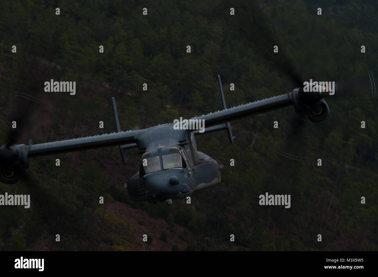 A U.S. Air Force CV-22 Osprey from the 8th Special Operations Squadron ...