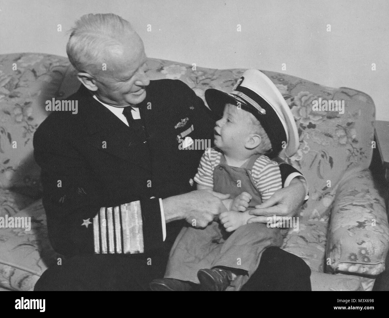 Chester Nimitz and grandson James Lay, Jr., San Diego, Calif. Oct. 27 ...