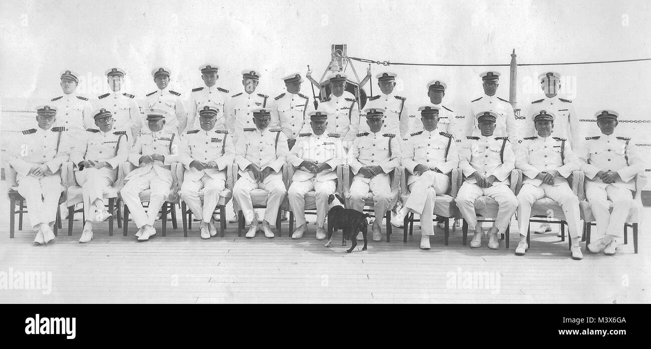 Chester Nimitz seated third from right. From the private collection of ...