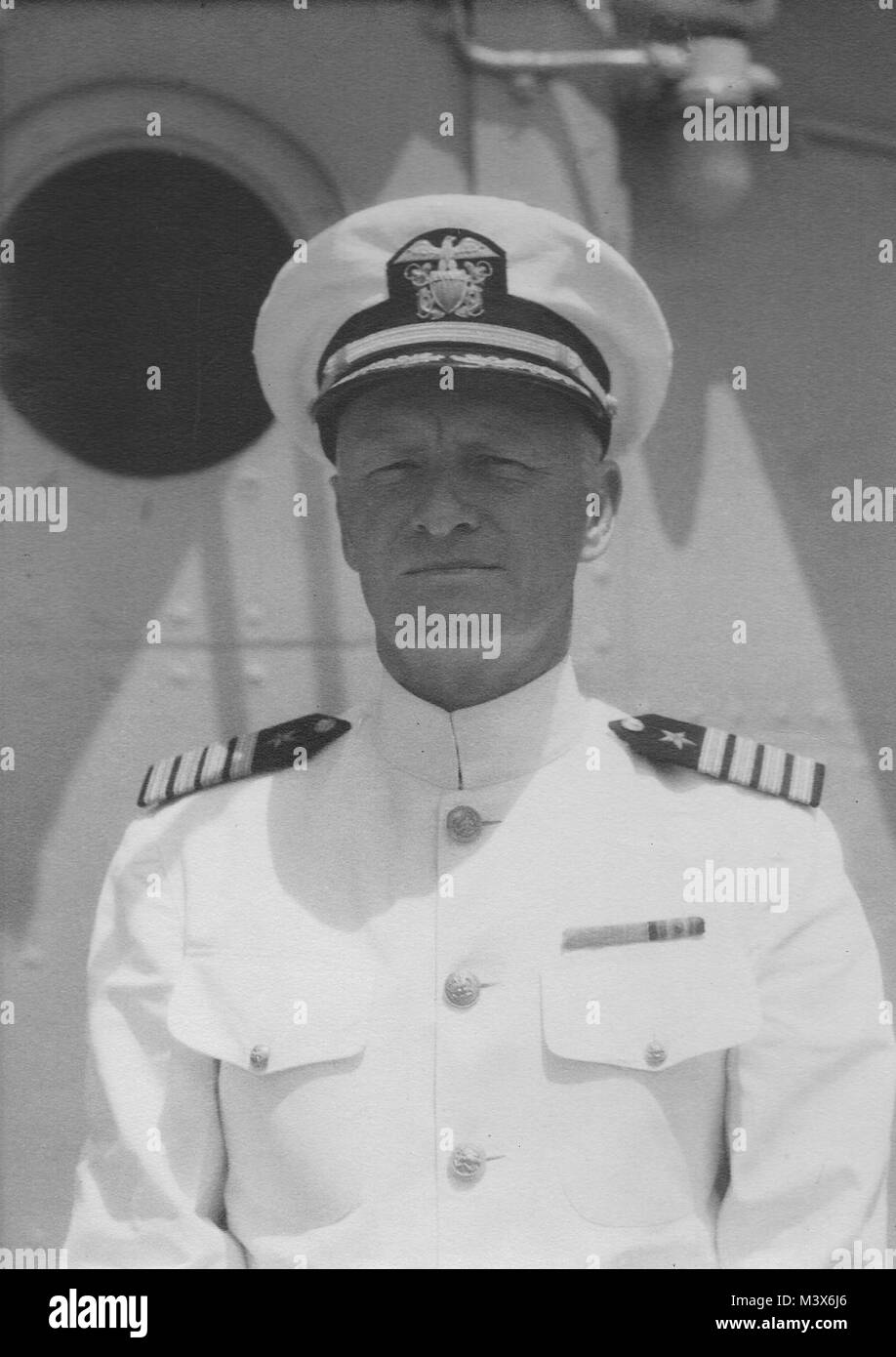 Chester Nimitz on board the USS Augusta during Nimitz's time as ...