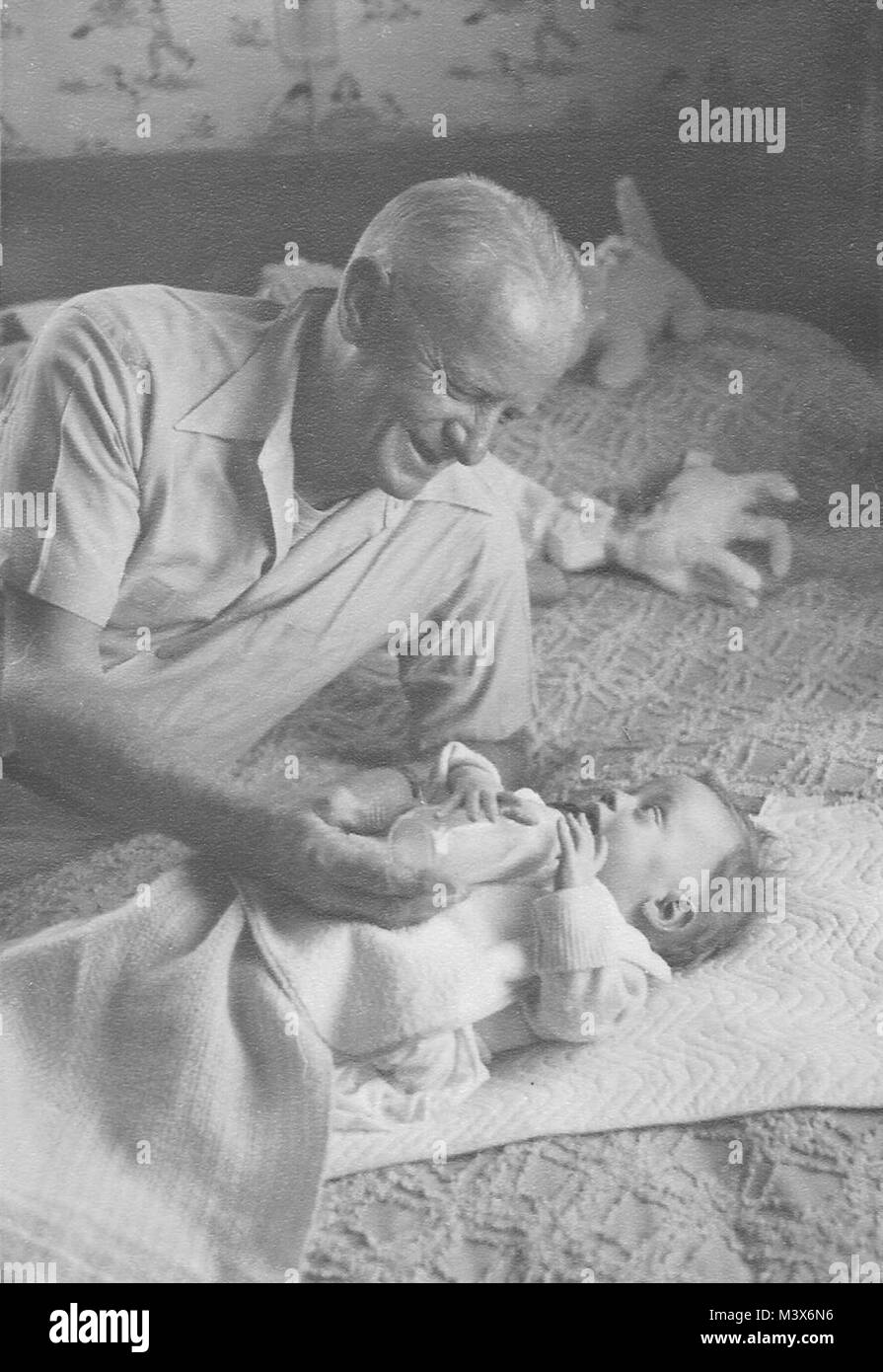 Chester Nimitz and grandson James Lay Jr. From the private collection ...