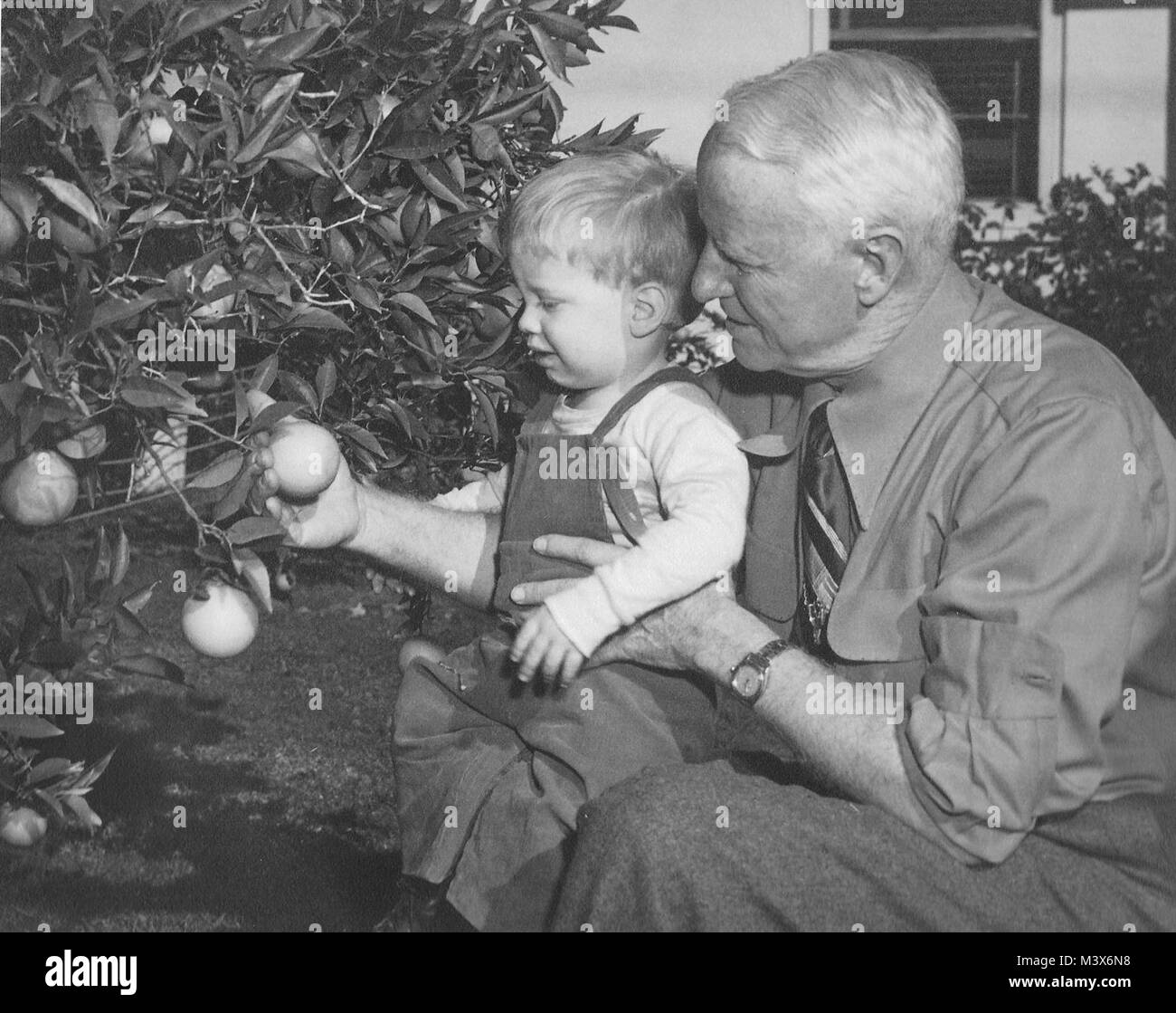 Chester Nimitz and grandson James Lay Jr. in Berkeley, Calif. From the ...