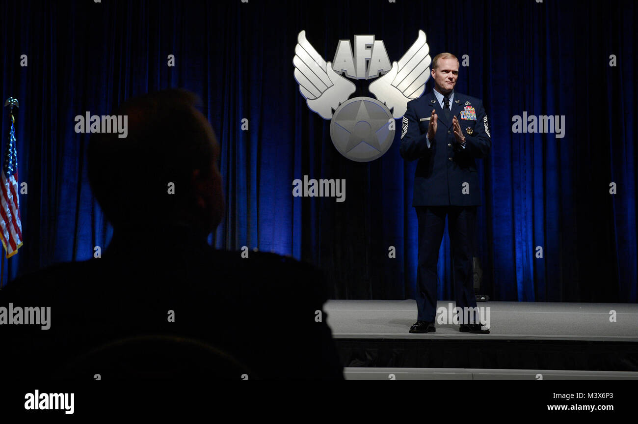 Chief Master Sgt. of the Air Force James A. Cody delivers the enlisted ...