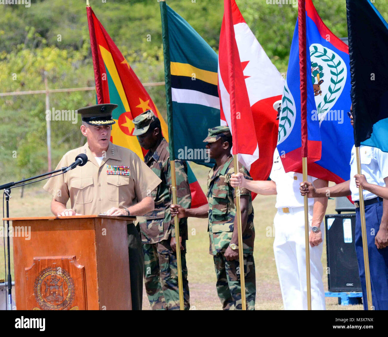 U.S. Marine Gen. John F. Kelly, commanding officer of U.S. Southern ...