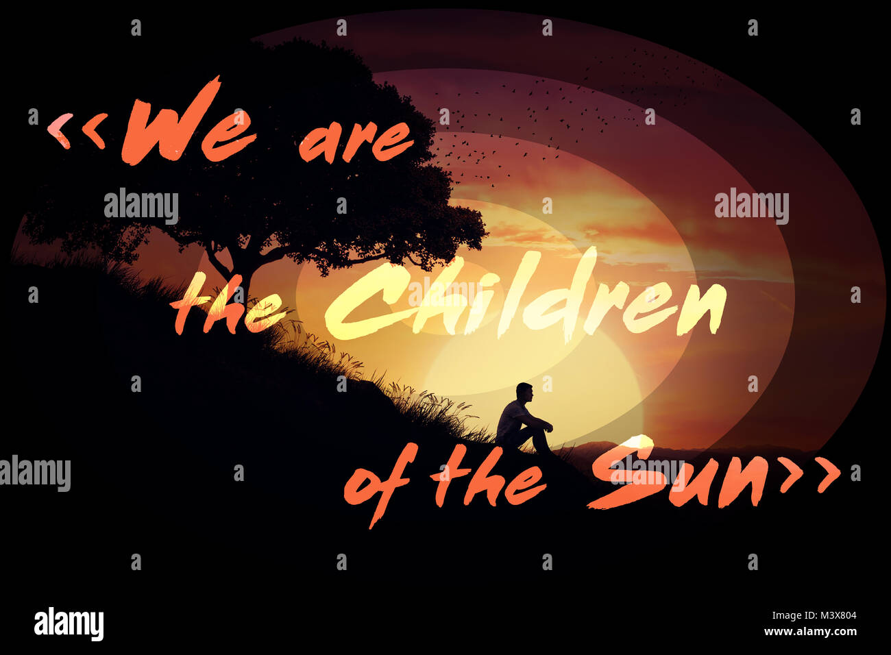 Silhouette of teen boy hi-res stock photography and images - Alamy