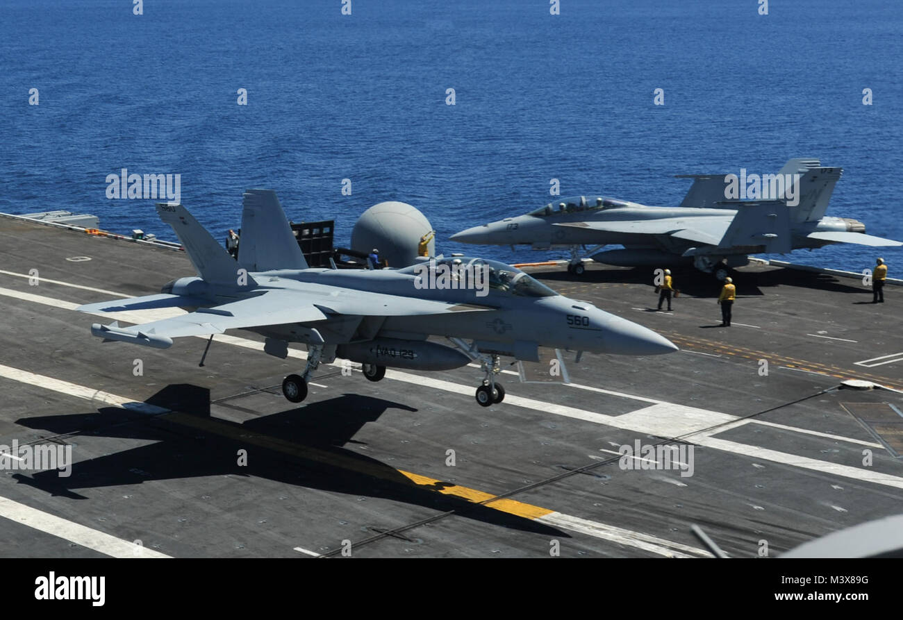 PACIFIC OCEAN (July 16, 2014) An EA-18G Growler assigned to the Vikings ...