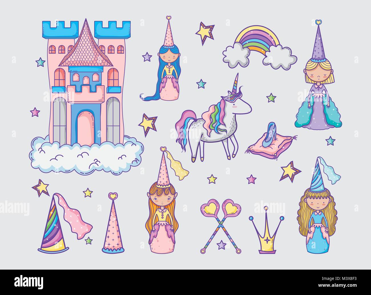 Magic world elements Stock Vector Image & Art - Alamy