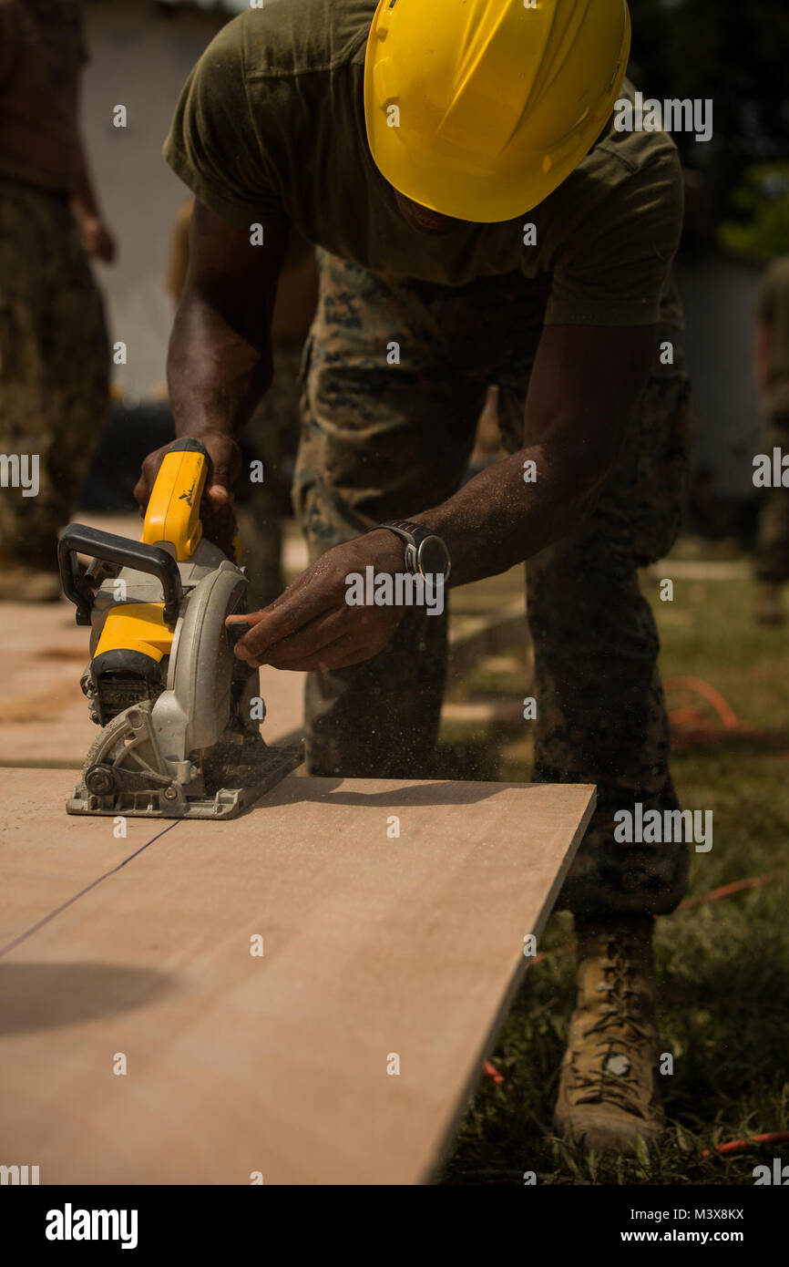 U.S. Marine Corps Michael Bostic, a combat engineer from 8th Engineer ...