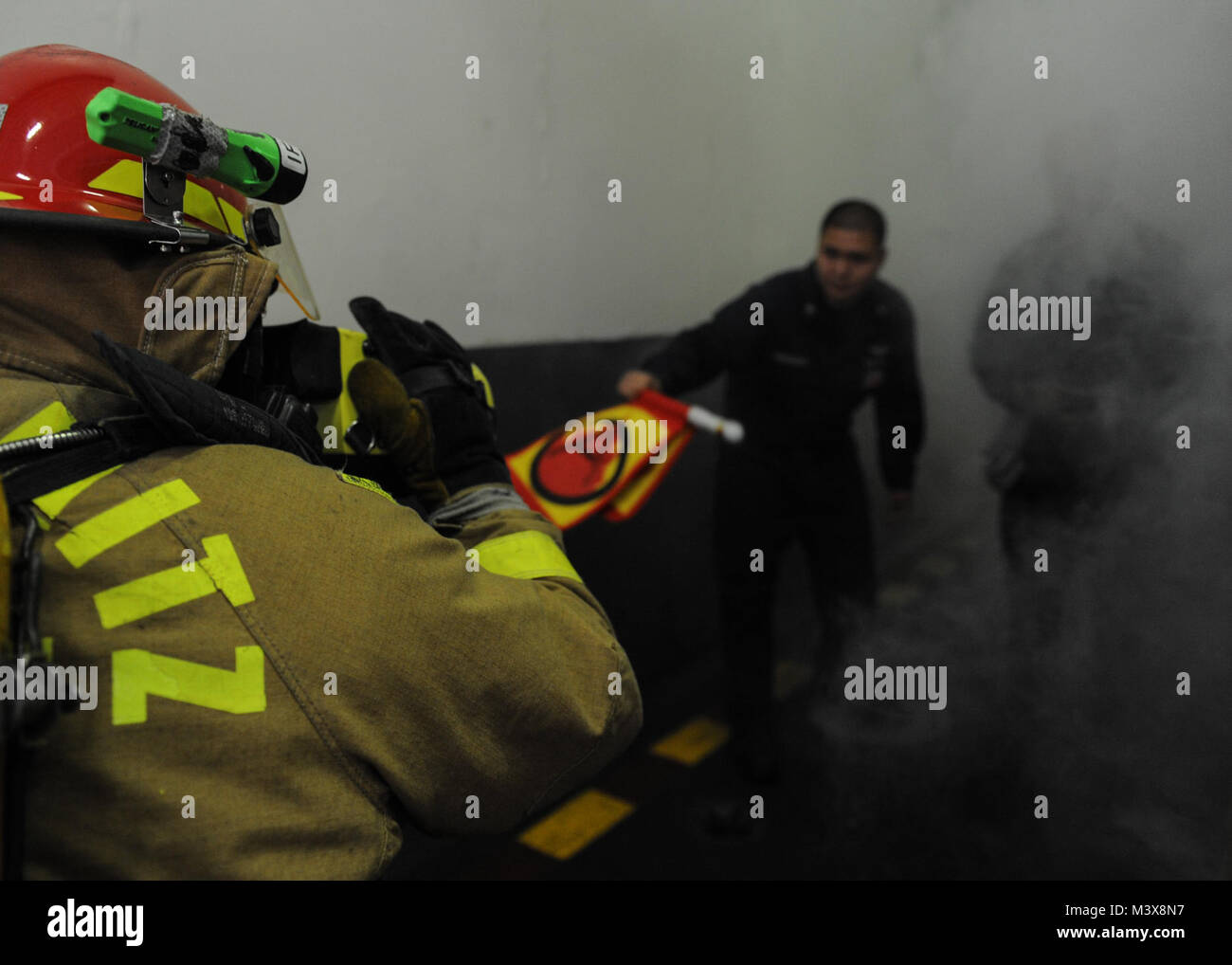 Navy firefighters thermal imager hi-res stock photography and images ...