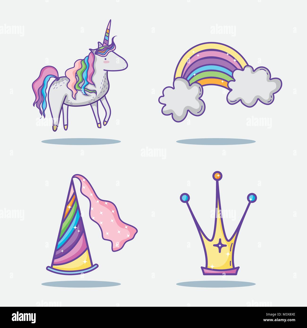 Magic world elements Stock Vector Image & Art - Alamy