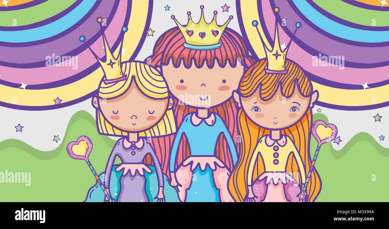 Little princess cute cartoon Stock Vector Image & Art - Alamy
