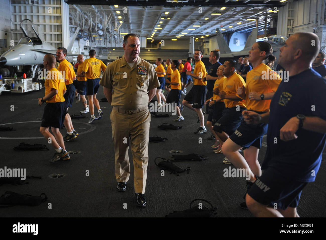 PACIFIC OCEAN (Sept. 11, 2014) Command Master Chief Greg Renick, from ...