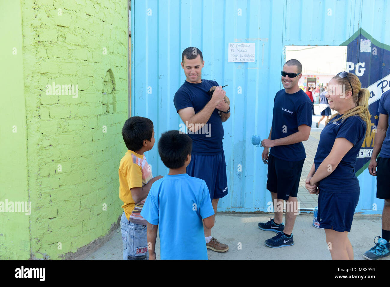 SALAVERRY, Peru (Sept. 20 2014) – U.S. Coast Guard Lt. Andrew Norberg ...