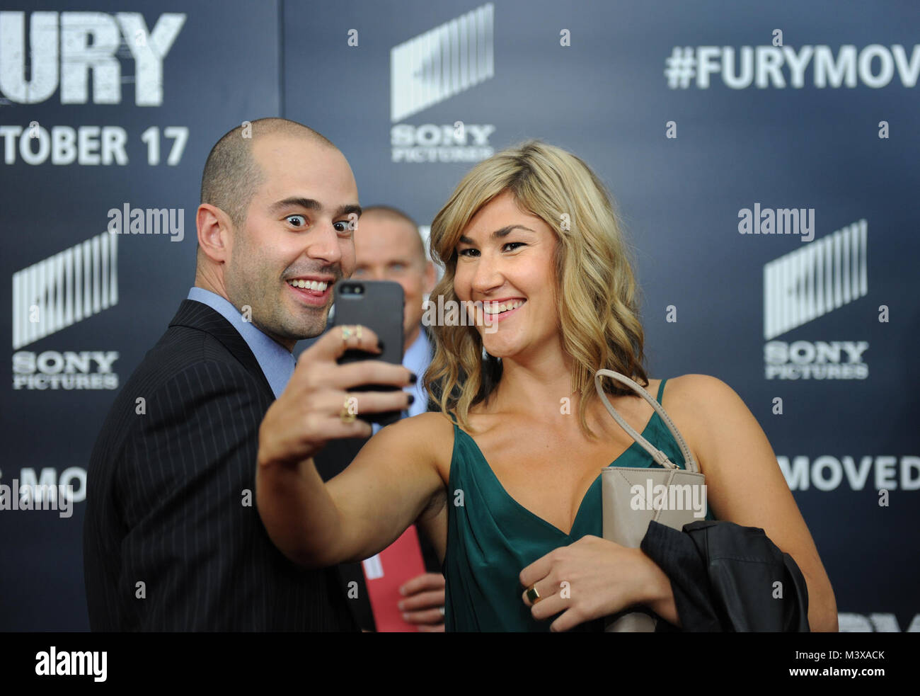 Guests of the Fury Washington D.C. Movie Premiere do a “Selfie” on the ...