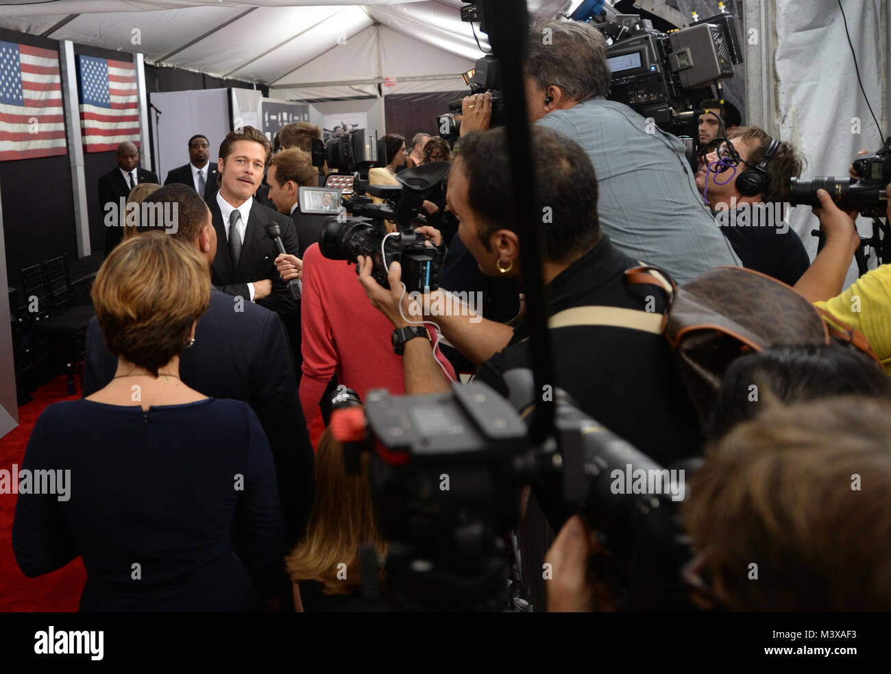 Actor Brad Pitt, the star of the movie, who plays the part of “Wardaddy ...