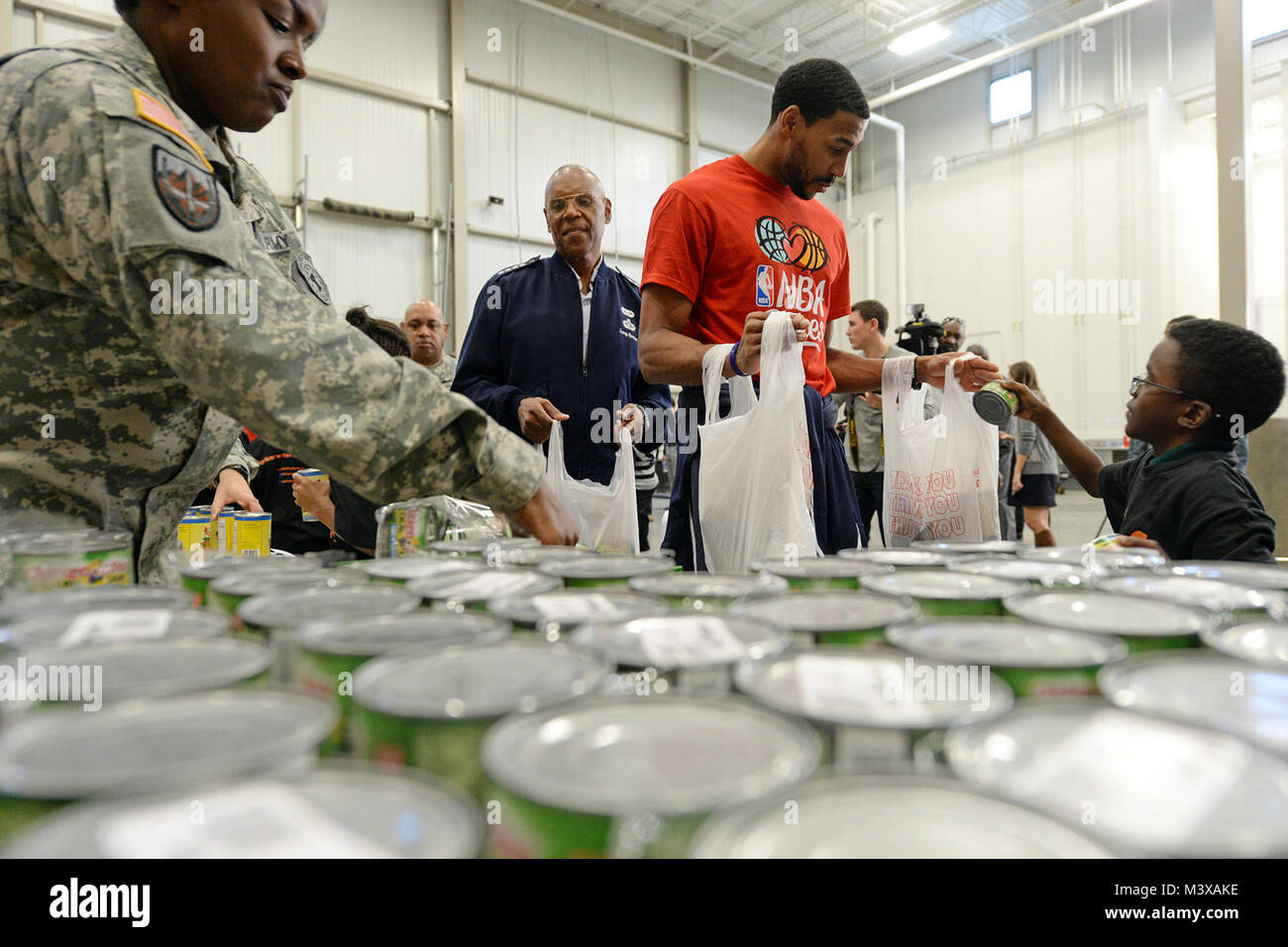 Washington Wizards guard Garrett Temple and General Larry Spencer, Air ...