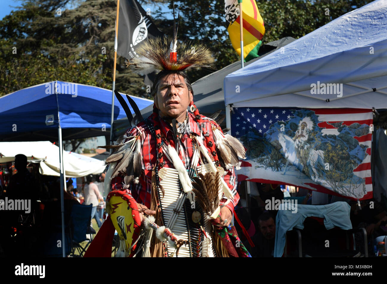 141108-D-FW736-059 -- Johnny Velasquez, a member of the Apache tribe ...