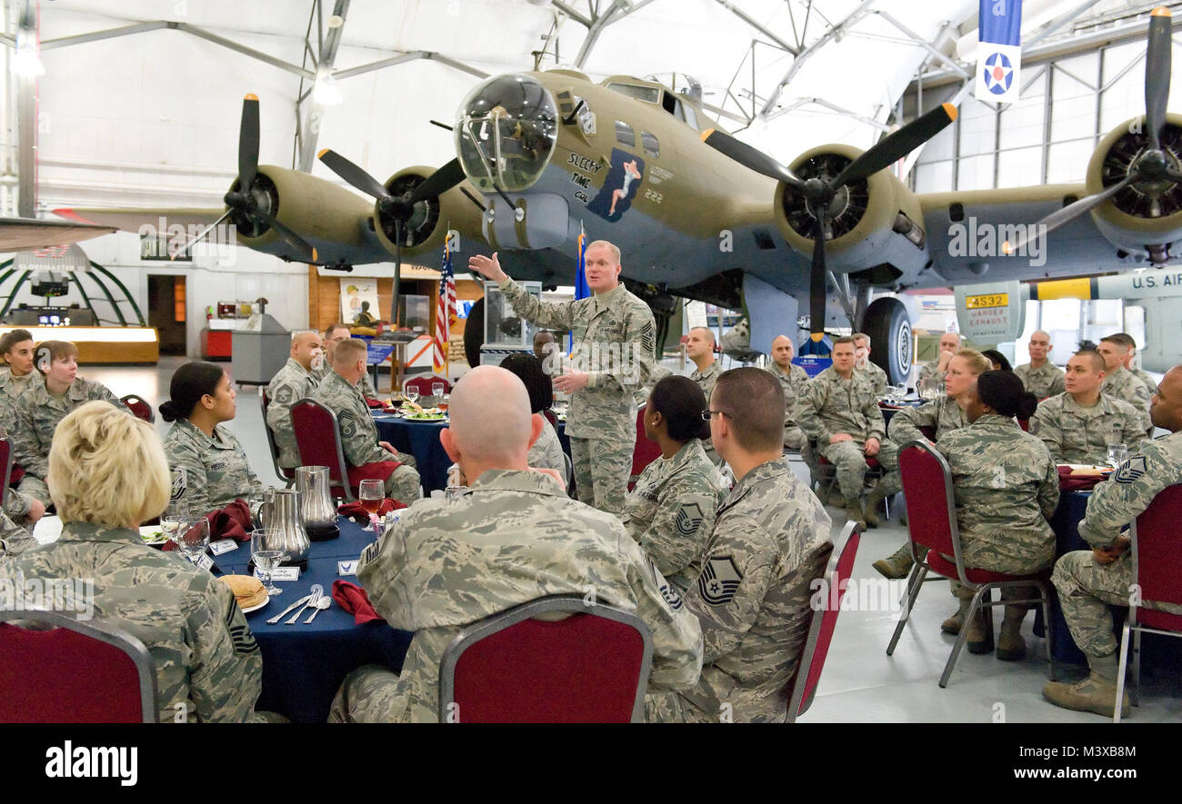 Chief Master Sgt. of the Air Force James Cody speaks to Team Dover ...