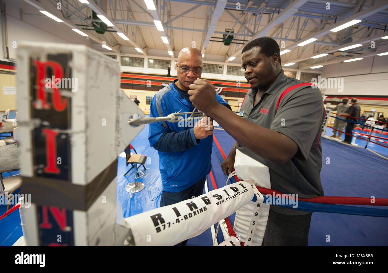 Mr. Thomas Adams (left) a veteran boxer and coach along with Mr ...