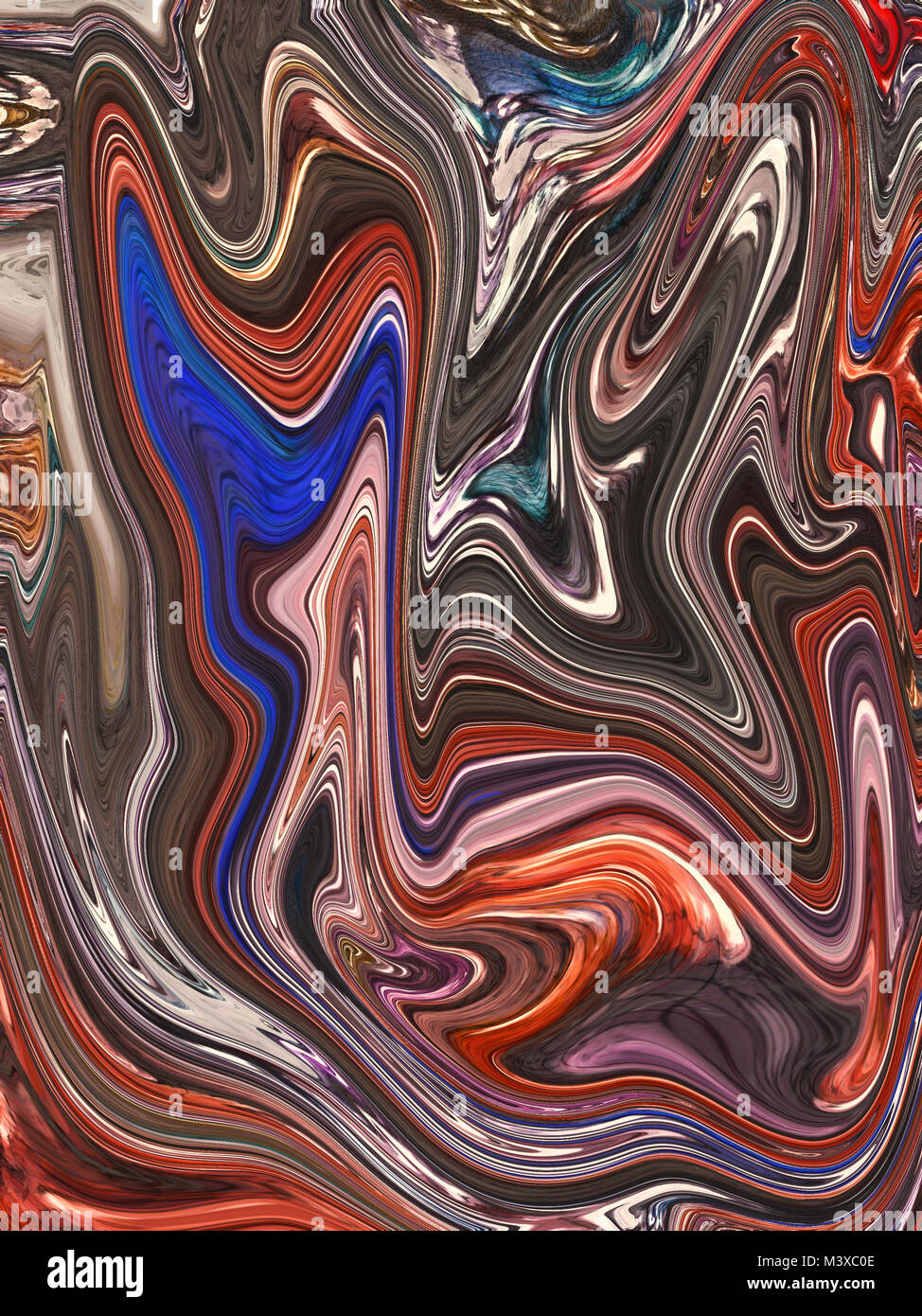 Juicy color mix painting with marbling. Marble texture. Paint splash ...