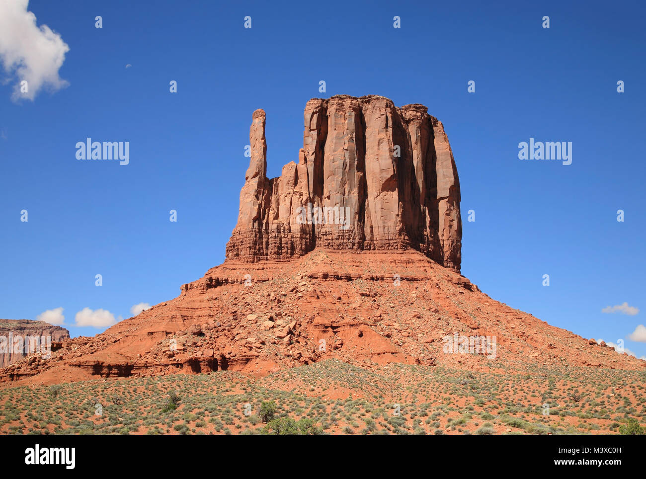 West Mitten formation in Monument Valley Arizona Stock Photo - Alamy
