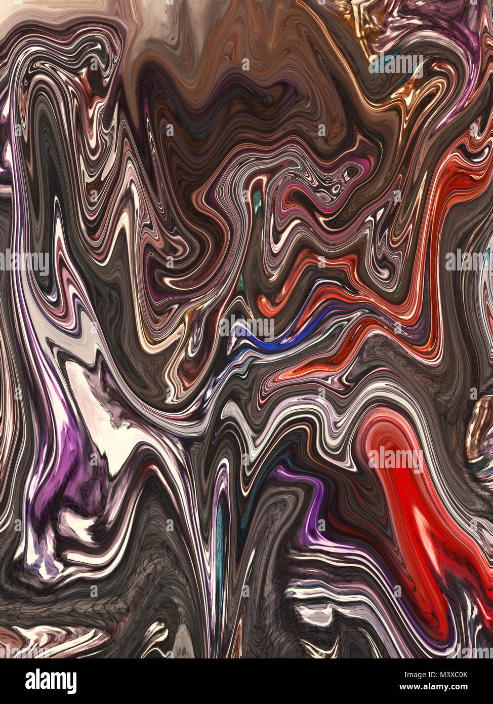 Juicy color mix painting with marbling. Marble texture. Paint splash ...