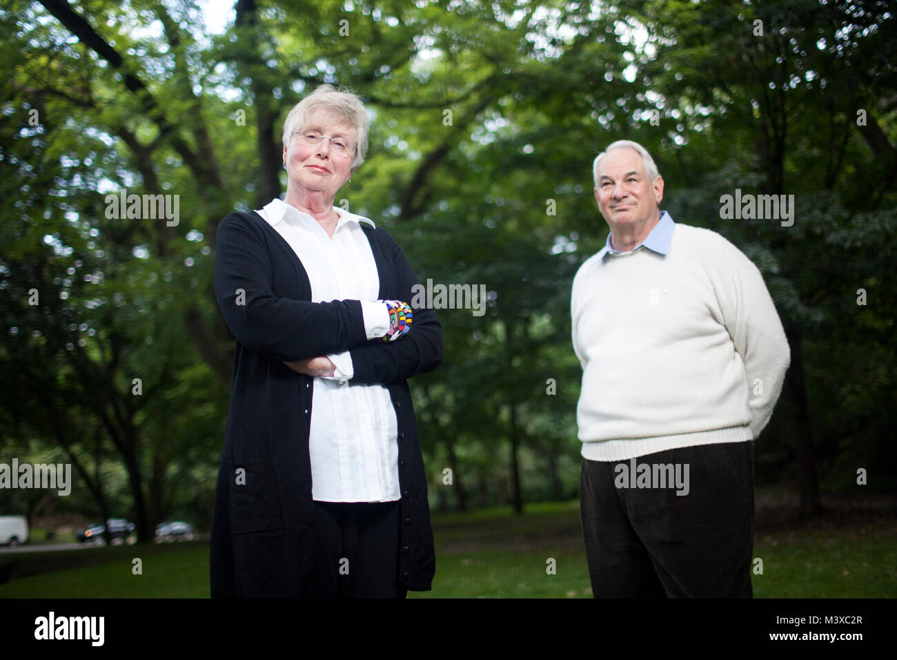 ForestEthics advocate Donna Sinclair and lawyer Clayton Ruby pose for a ...