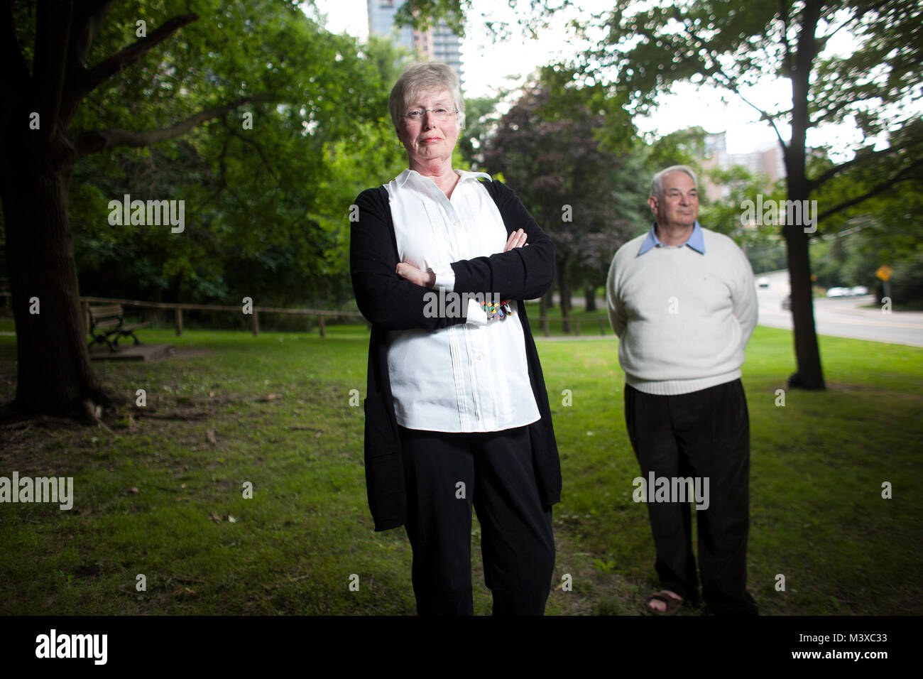 ForestEthics advocate Donna Sinclair and lawyer Clayton Ruby pose for a ...