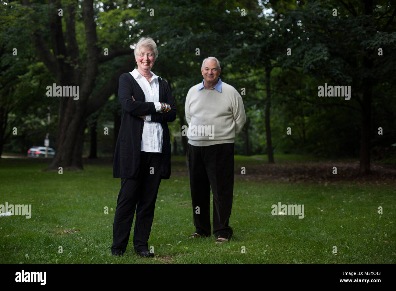 ForestEthics advocate Donna Sinclair and lawyer Clayton Ruby pose for a ...
