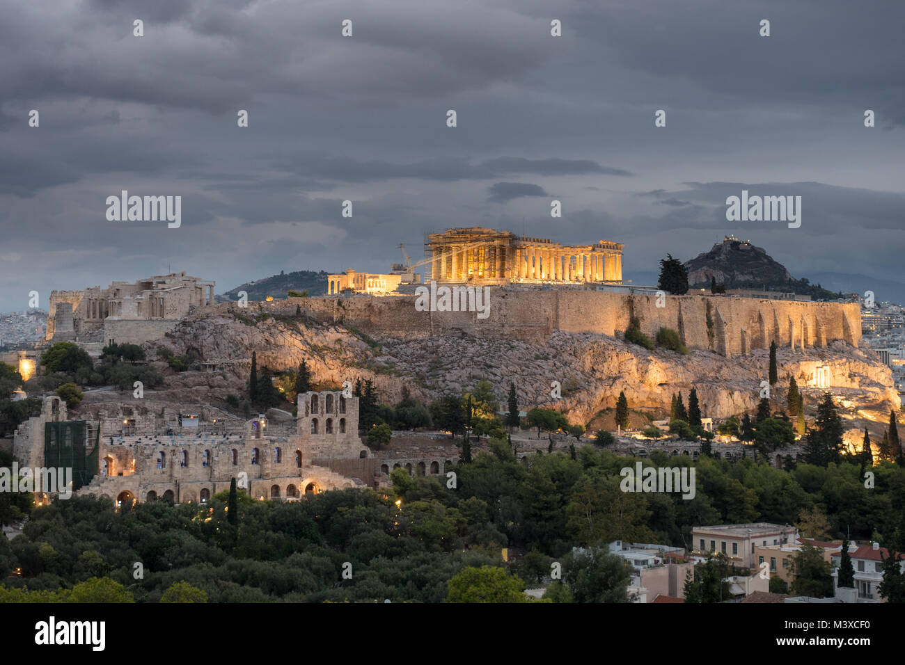 Athens postcard hi-res stock photography and images - Alamy