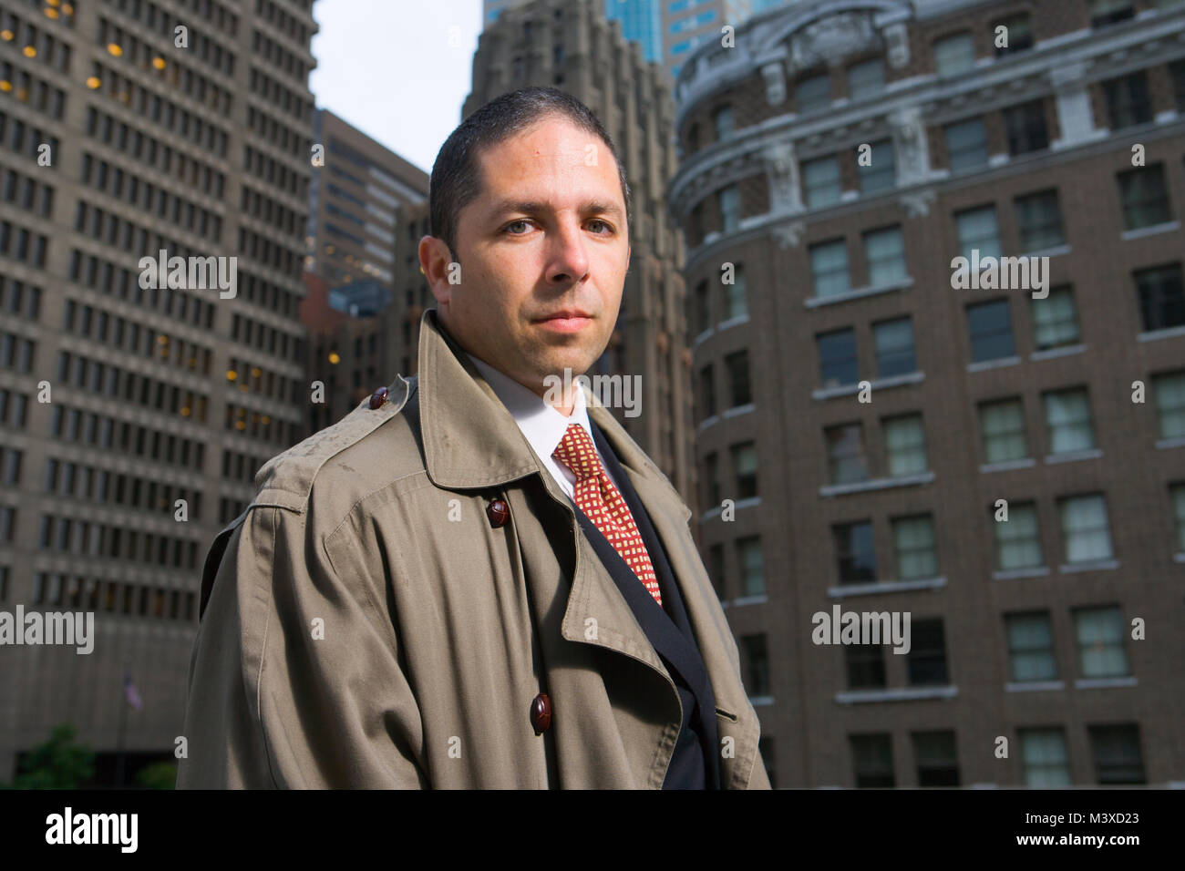 Portrait of of a businessman in an urban / city location Stock Photo ...
