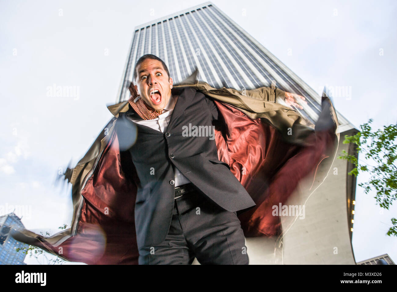 Tall building scared person hi-res stock photography and images - Alamy