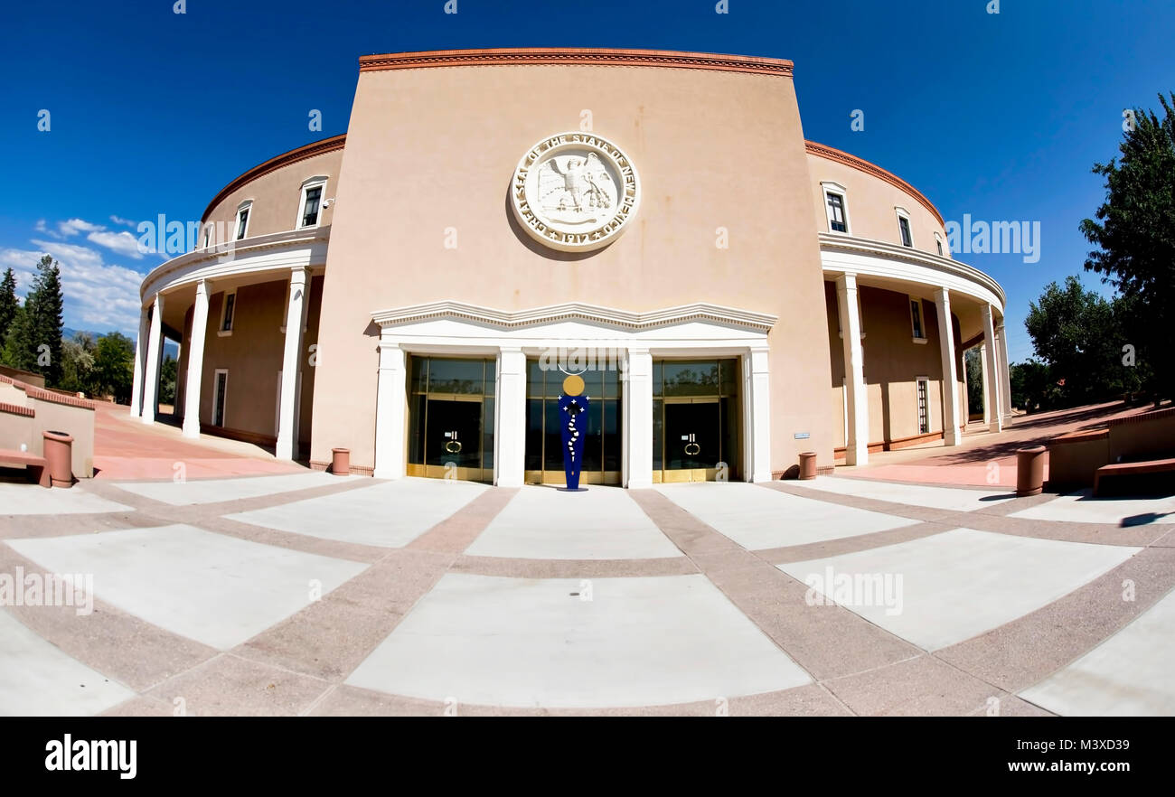 State Capital Building of New Mexico in Santa Fe Stock Photo - Alamy