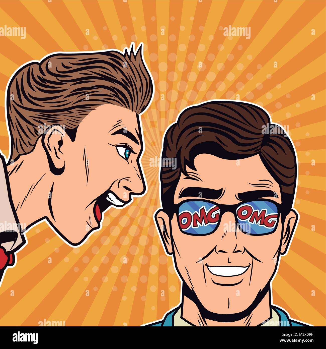 Cool Businessman pop art cartoon Stock Vector Image & Art - Alamy