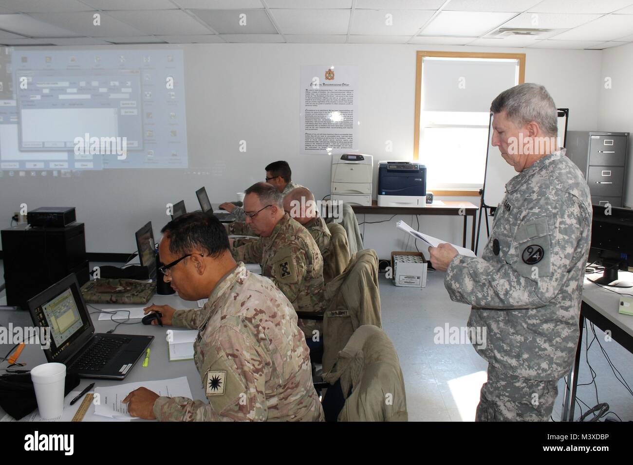 Instructor Sgt. 1st Class Lester Hinton with the 13th Battalion, 100th ...