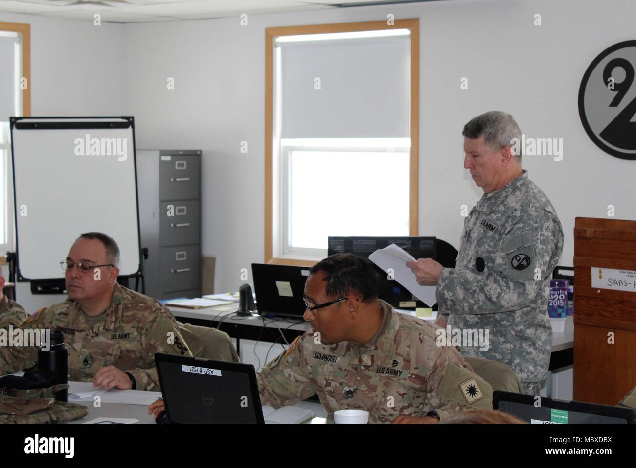 Instructor Sgt. 1st Class Lester Hinton with the 13th Battalion, 100th ...