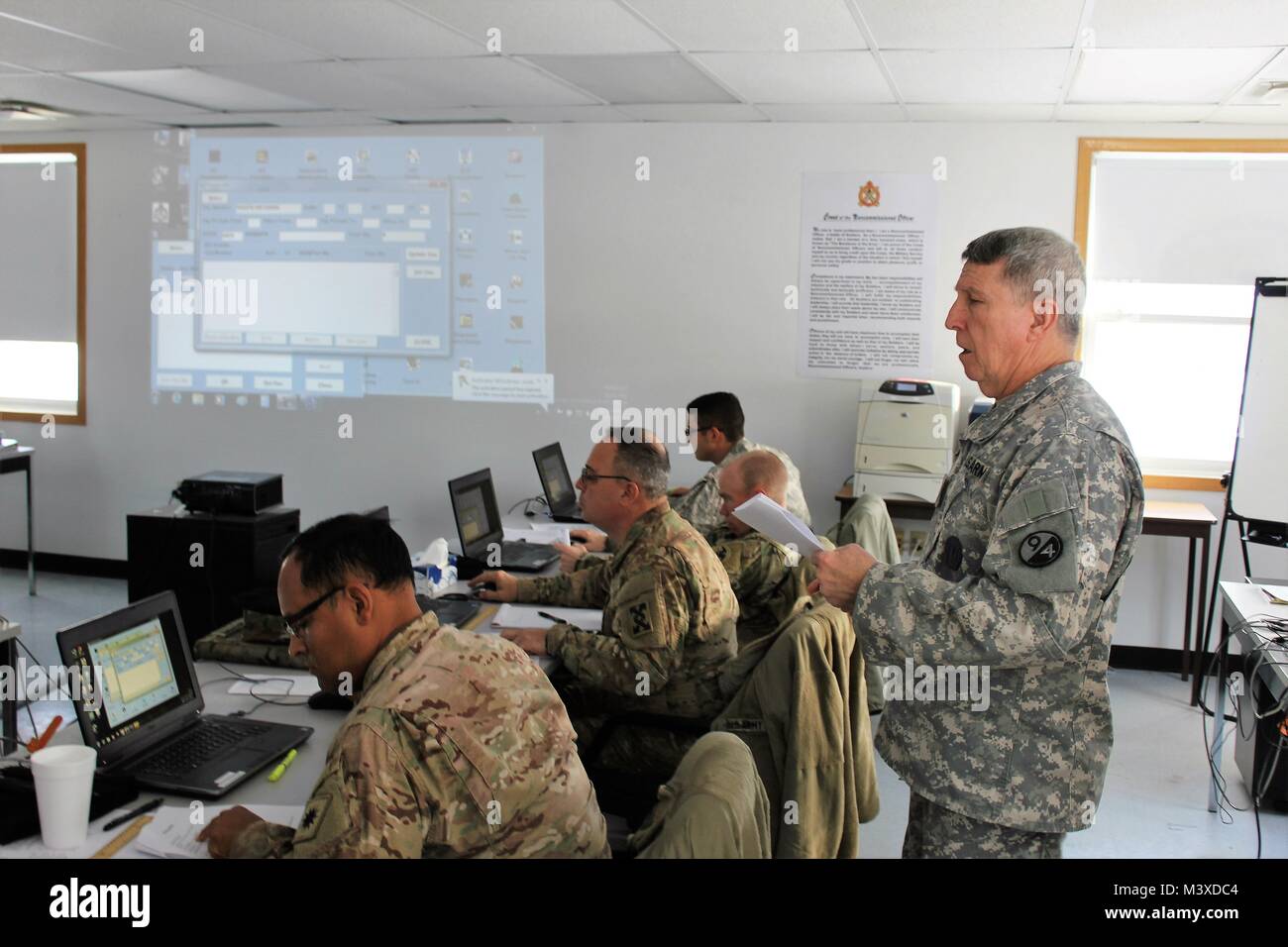 Instructor Sgt. 1st Class Lester Hinton with the 13th Battalion, 100th ...