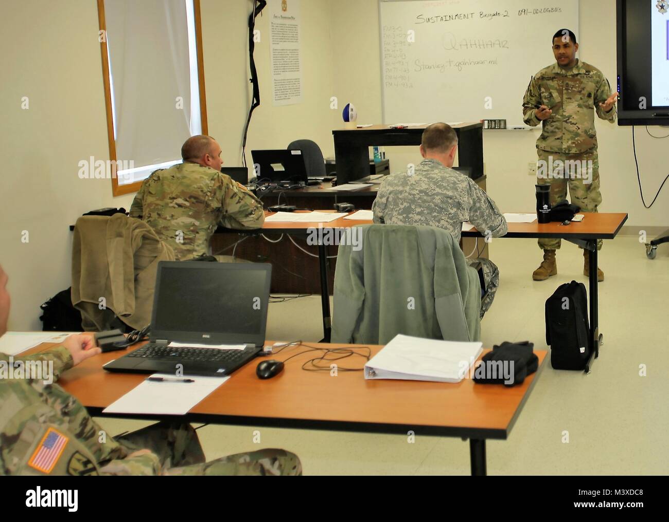 Master Sgt. Stanley Qahhaar, 89B Senior Leader Course instructor with ...
