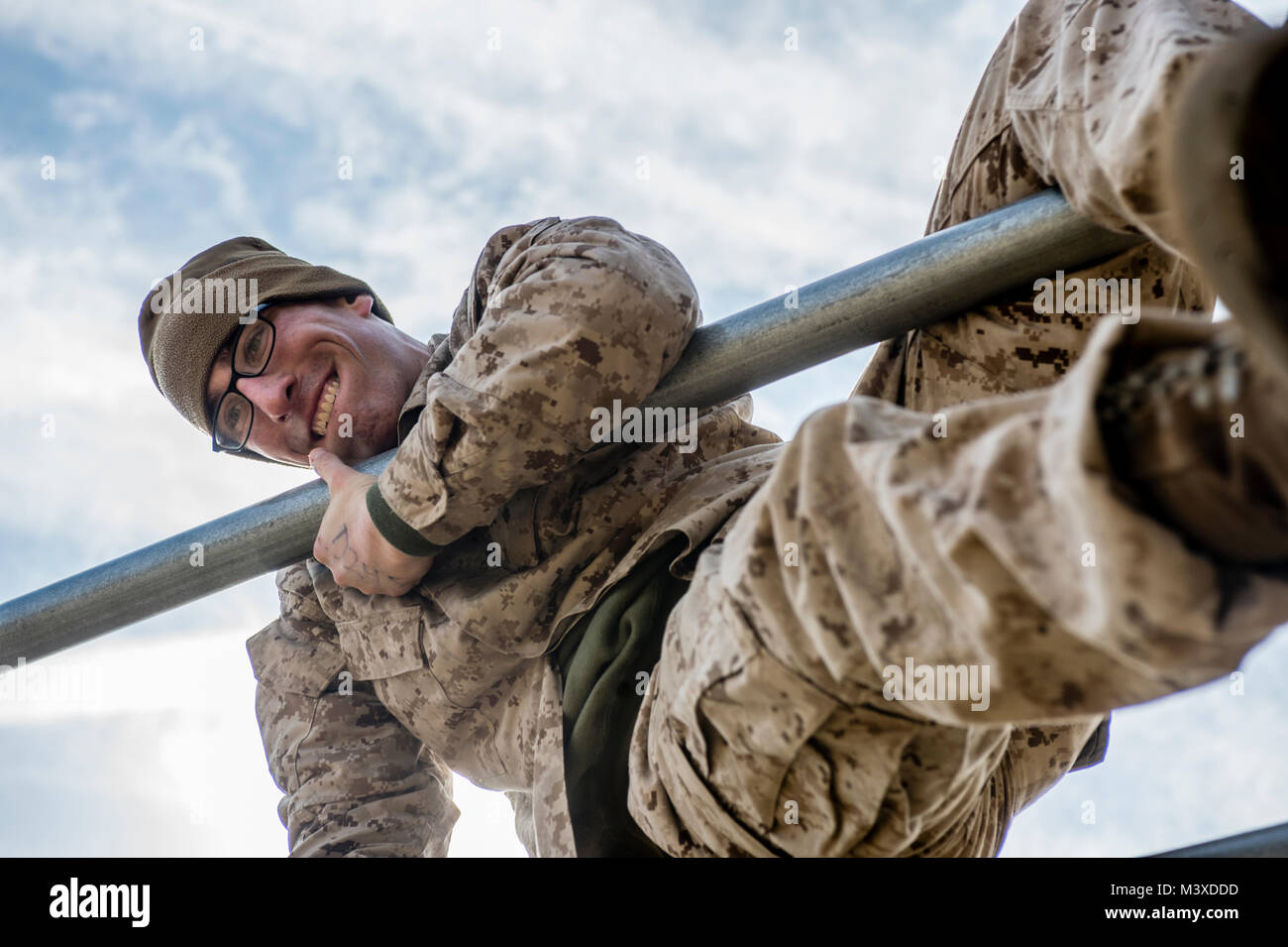 U.S. Marine candidates with Officer Candidates school (OCS) participate ...